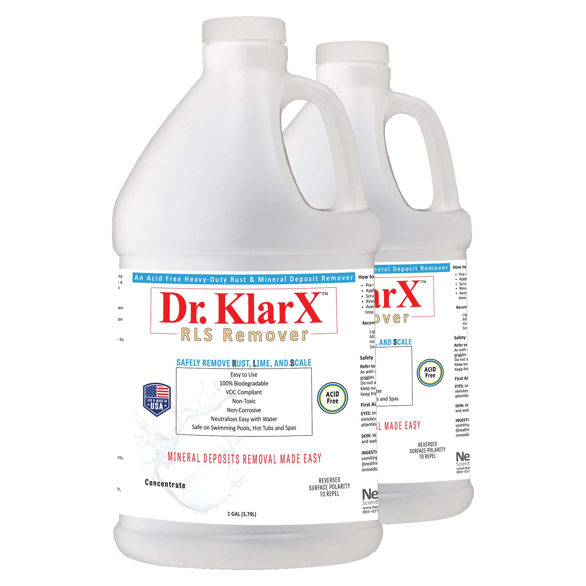 Dr. KlarX™ RLS Remover Makes 128 Quart Bottles - Rust, Lime, Scale ...